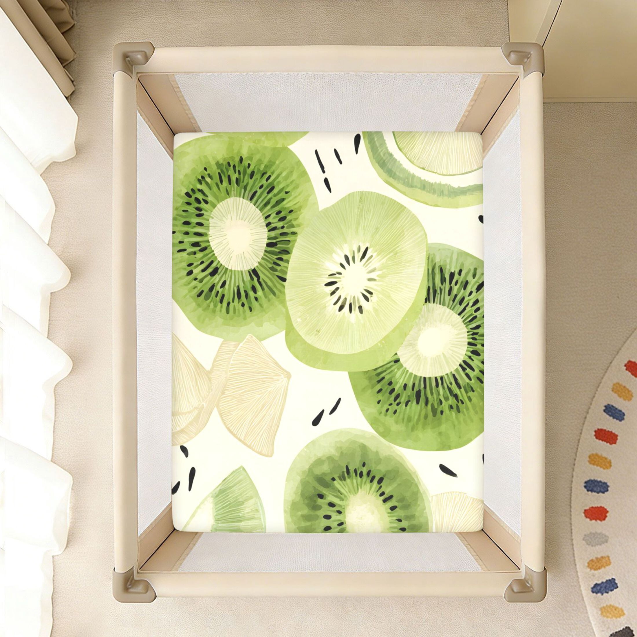 BZSMCE Soft Fitted Cotto Sheets for In Kiwi Pattern - Walmart.com