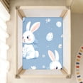 BZSMCE Soft Fitted Cotto for In Rabbit Egg Flower Pattern 39*27/52*28in ...