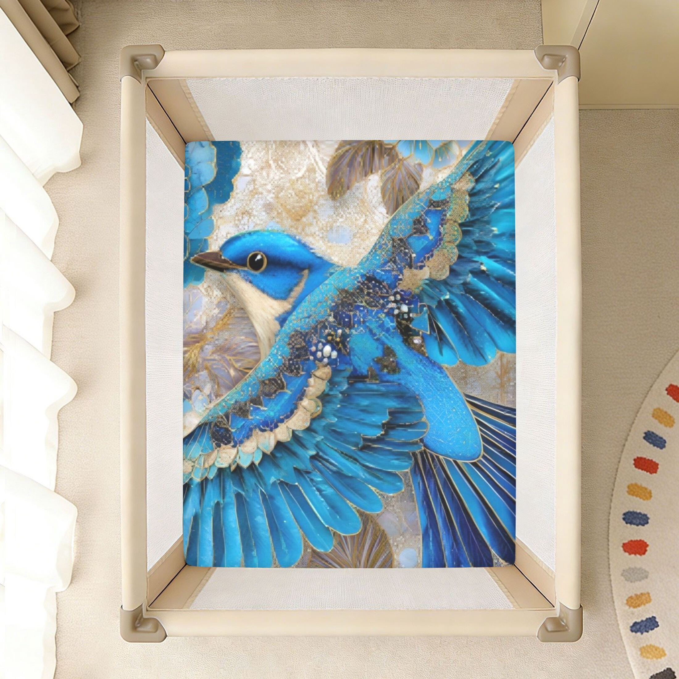 BZSMCE Soft Fitted Cotto for In Wings Of Opulence Pattern 39*27/52*28in ...
