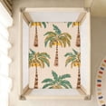 BZSMCE Soft Fitted Cotton Sheets In Hand Drawn Palm Trees Pattern 39*27 ...