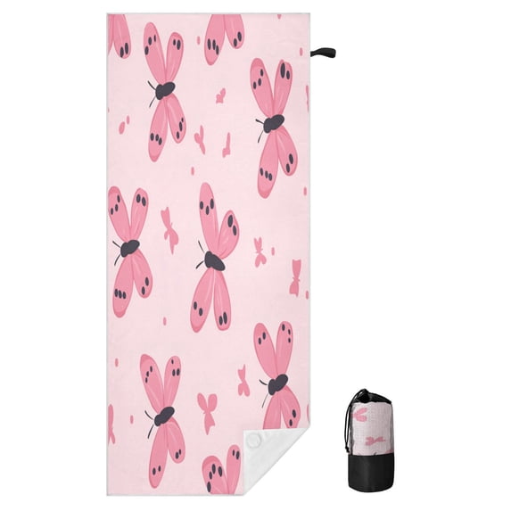 BZSMCE Soft Fluttering Love For Beach Towel with Wind-Resistant ...