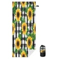 BZSMCE Soft Grid Sunflower Pattern For Beach Towel with Wind-Resistant ...