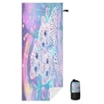 BZSMCE Soft Leopard Trio under The Rainbow For Beach Towel with Wind ...