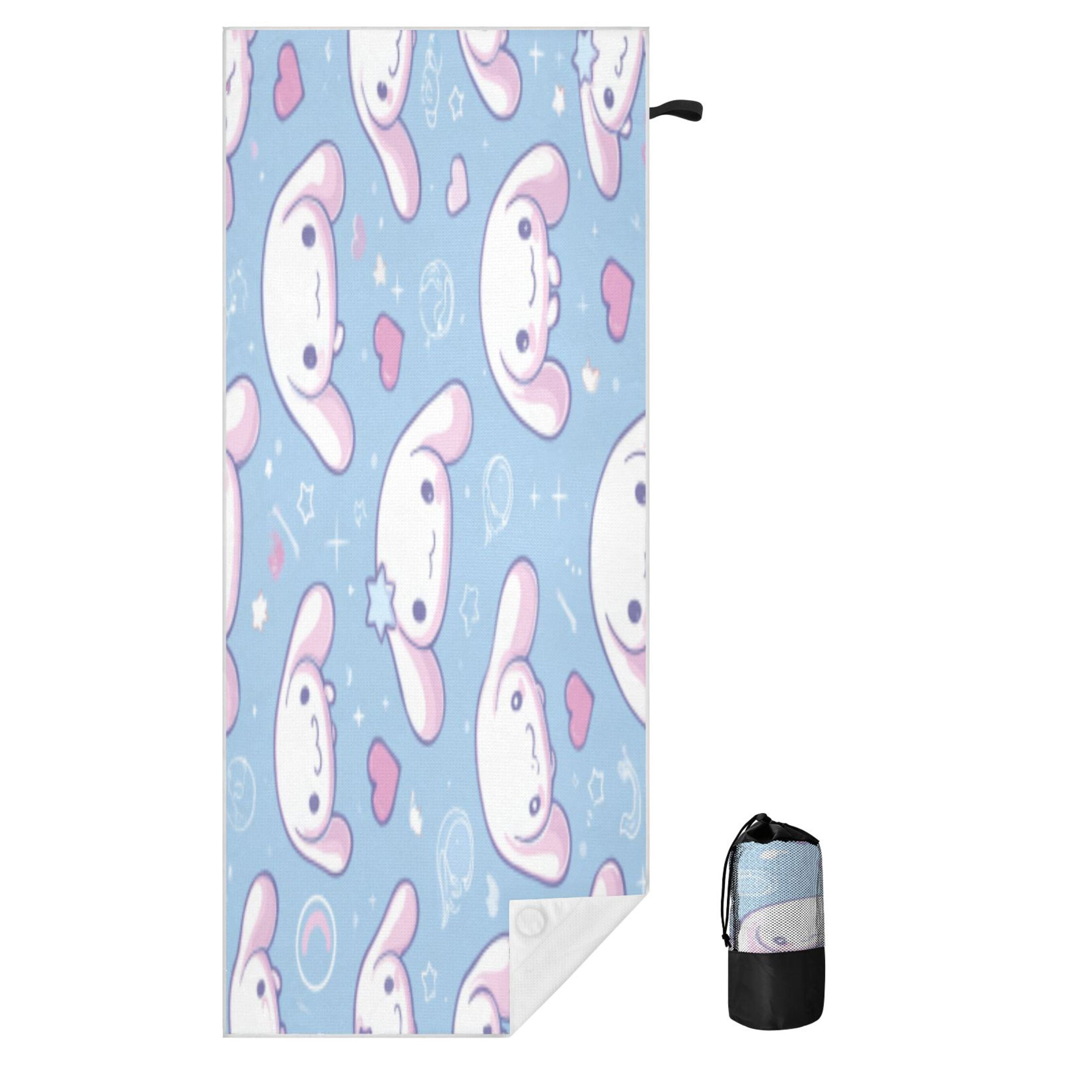 BZSMCE Soft Moonlit Star Pup For Beach Towel with Wind-Resistant ...
