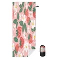 BZSMCE Soft Pink Ocean Pattern For Beach Towel with Wind-Resistant ...