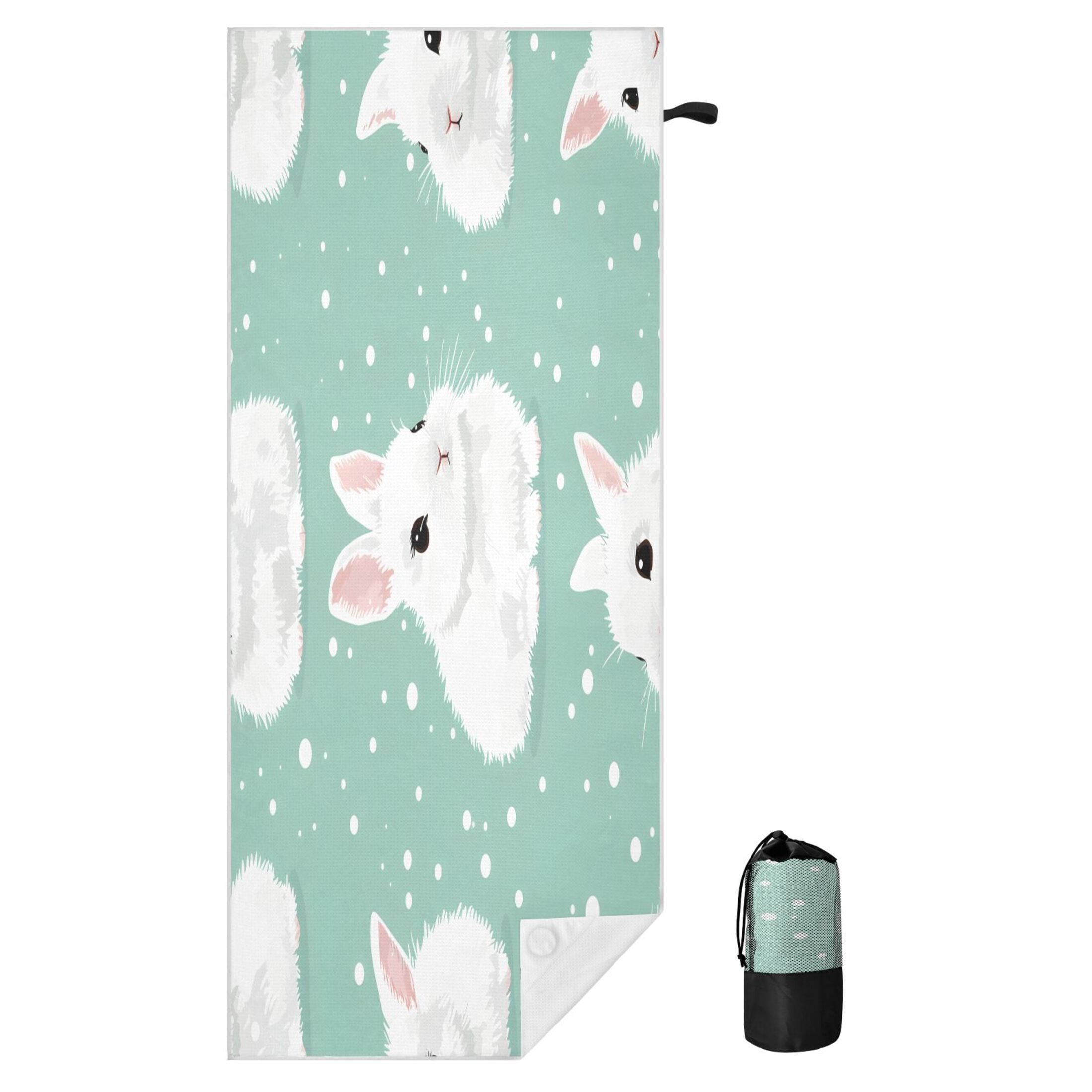 BZSMCE Soft Pink Ocean Pattern For Beach Towel with Wind-Resistant ...