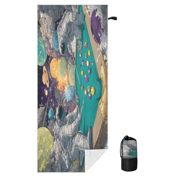 BZSMCE Soft Playing Space Pool For Beach Towel with Wind-Resistant ...