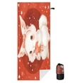 BZSMCE Soft Star Bunny & Apple For Beach Towel with Wind-Resistant ...