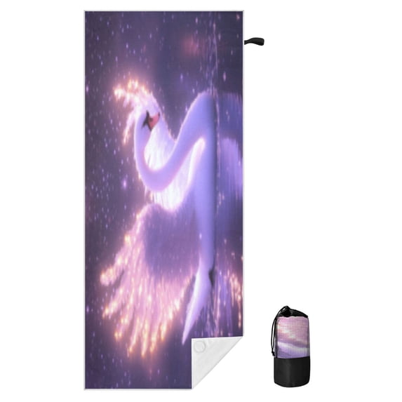 BZSMCE Soft Twilight Radiance For Beach Towel with Wind-Resistant ...