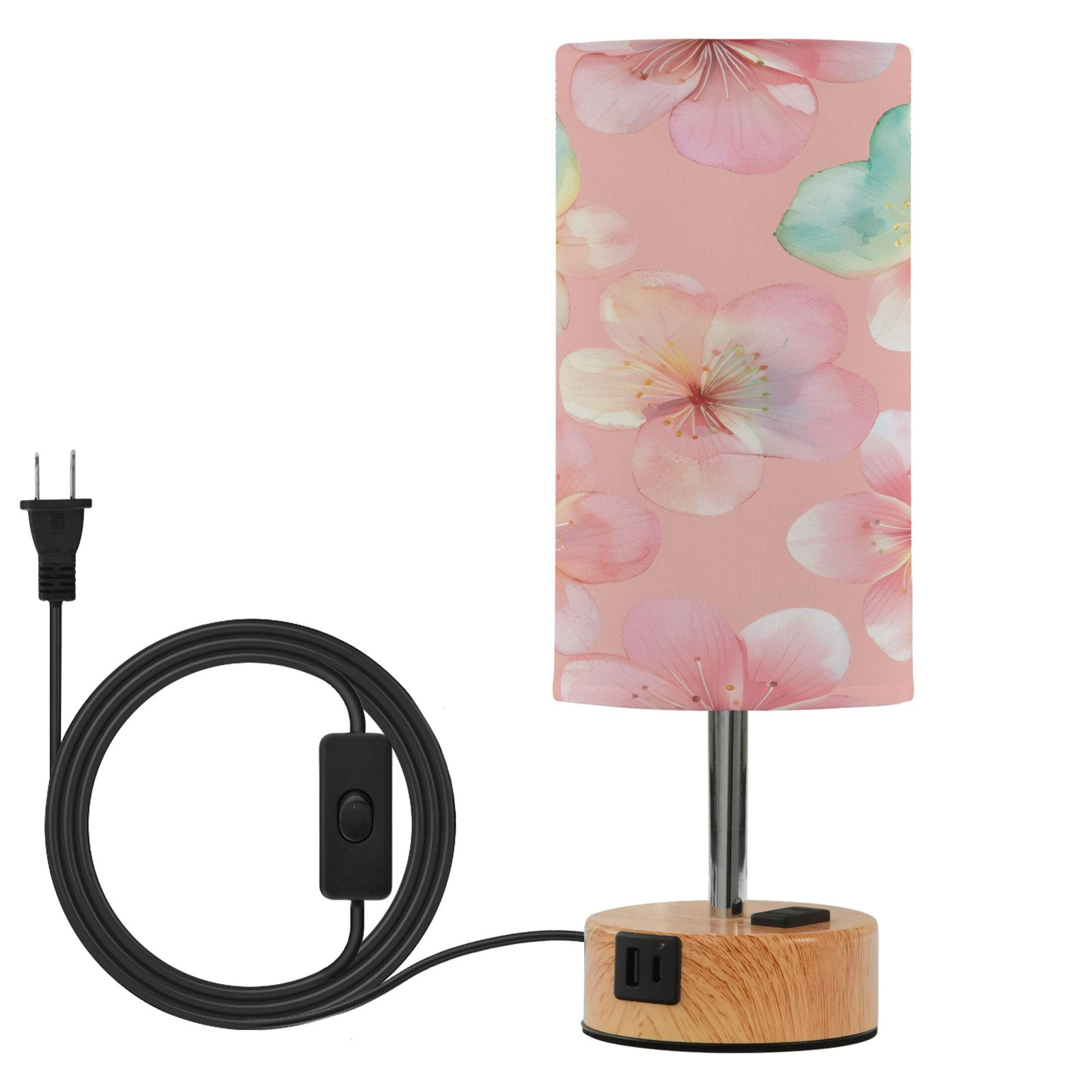 BZSMCE Soft Watercolor Flowers Pattern Printed 3 Color Touch Control ...