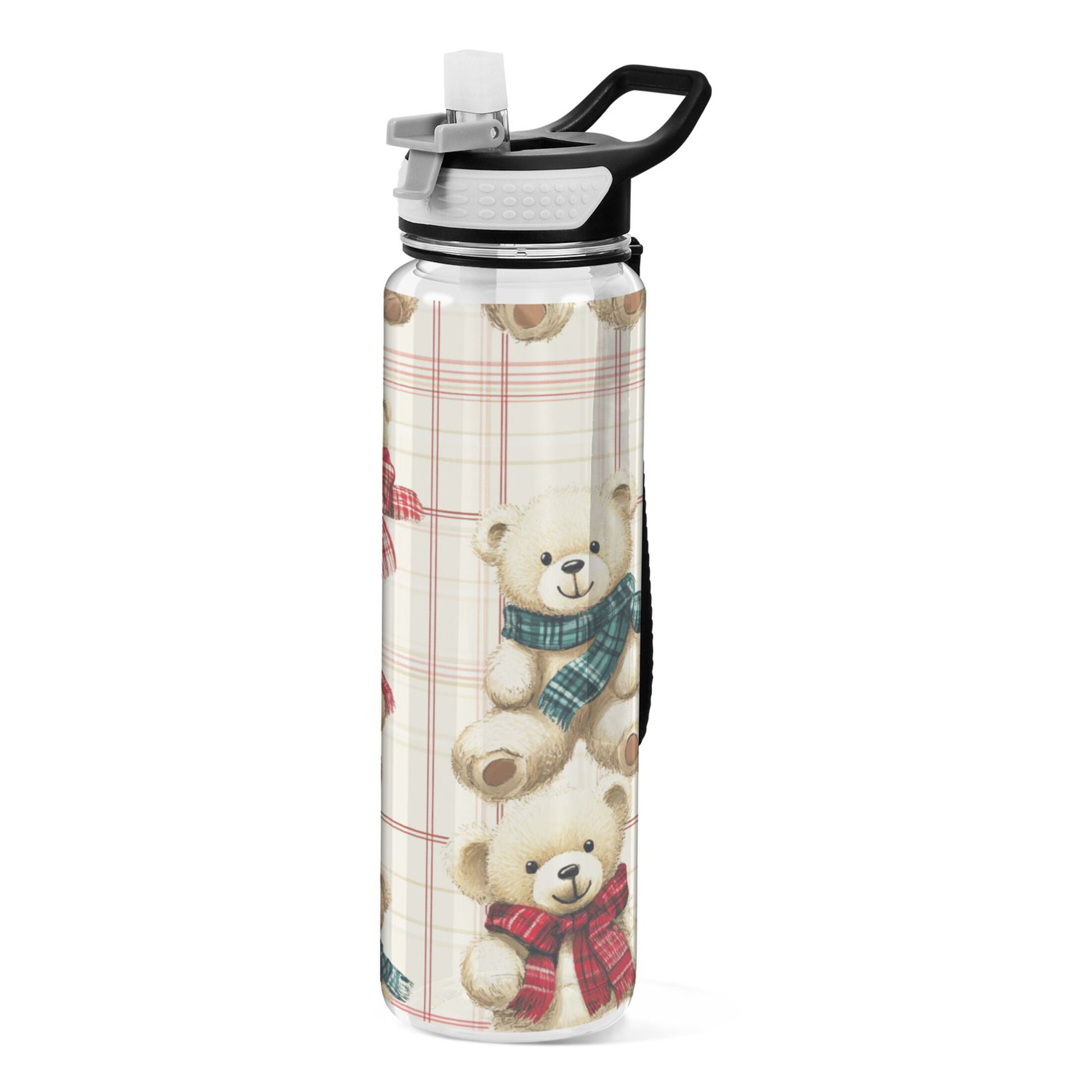 BZSMCE Sport Bottle Bear Hugs and Checkered Love Outdoor sports Water ...