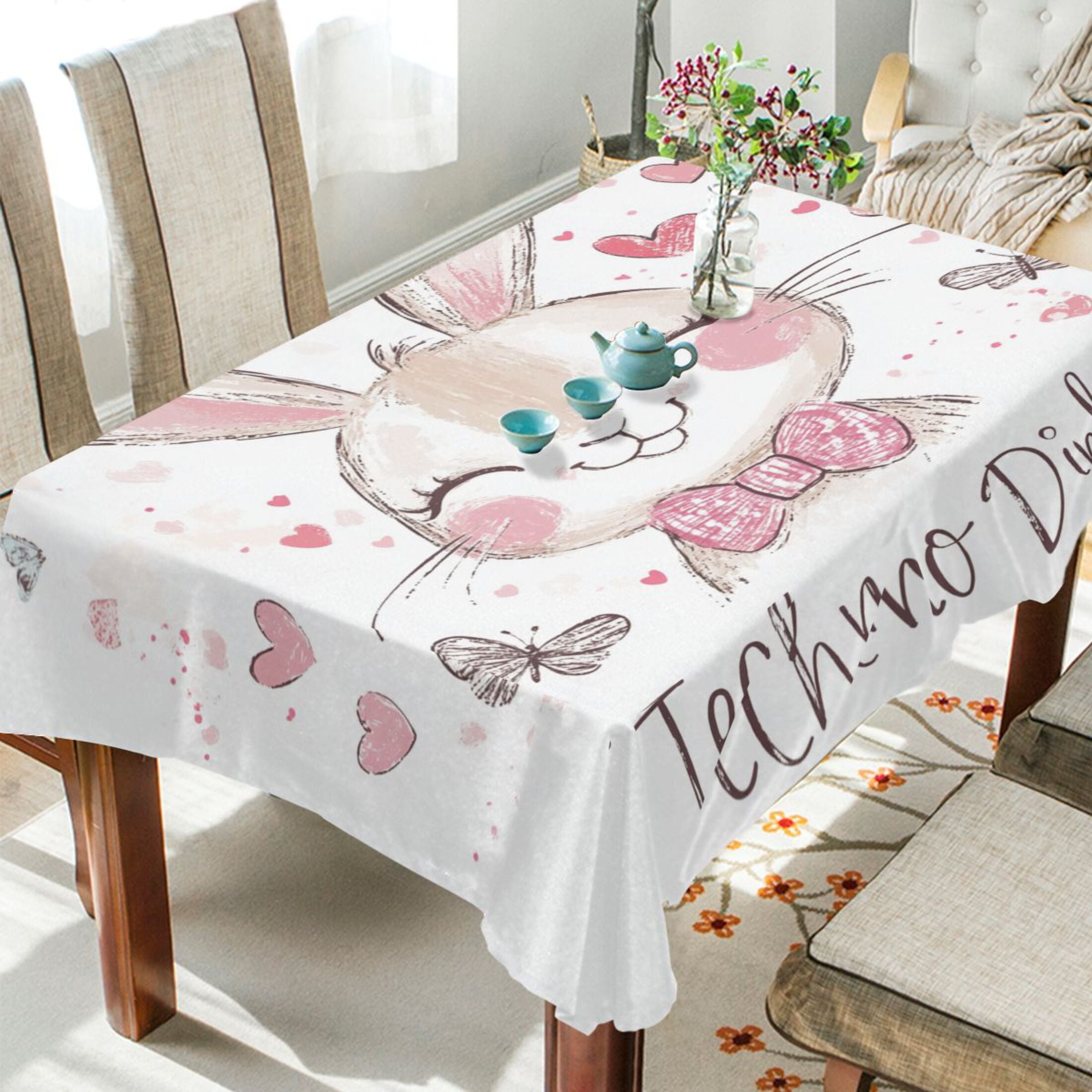 YAZAOO Square Tablecloth Cute Dazzler Pattern Pattern Tableclothes ...