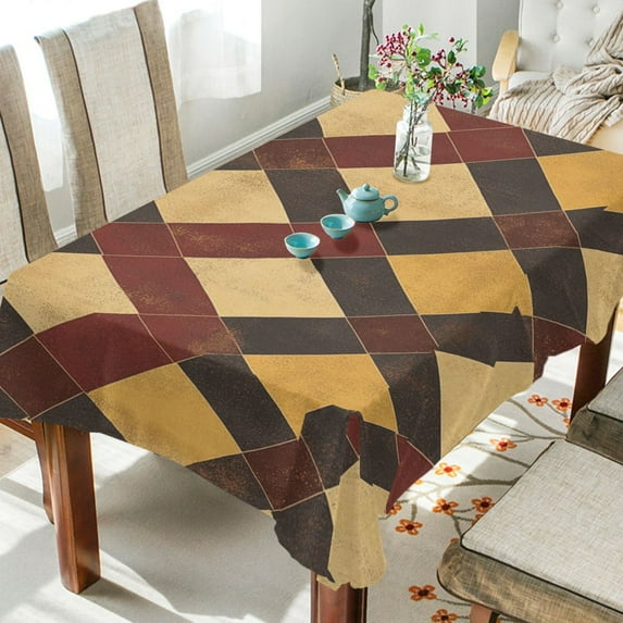 BZSMCE Square Tablecloth Geometric Richness Pattern Tableclothes ...