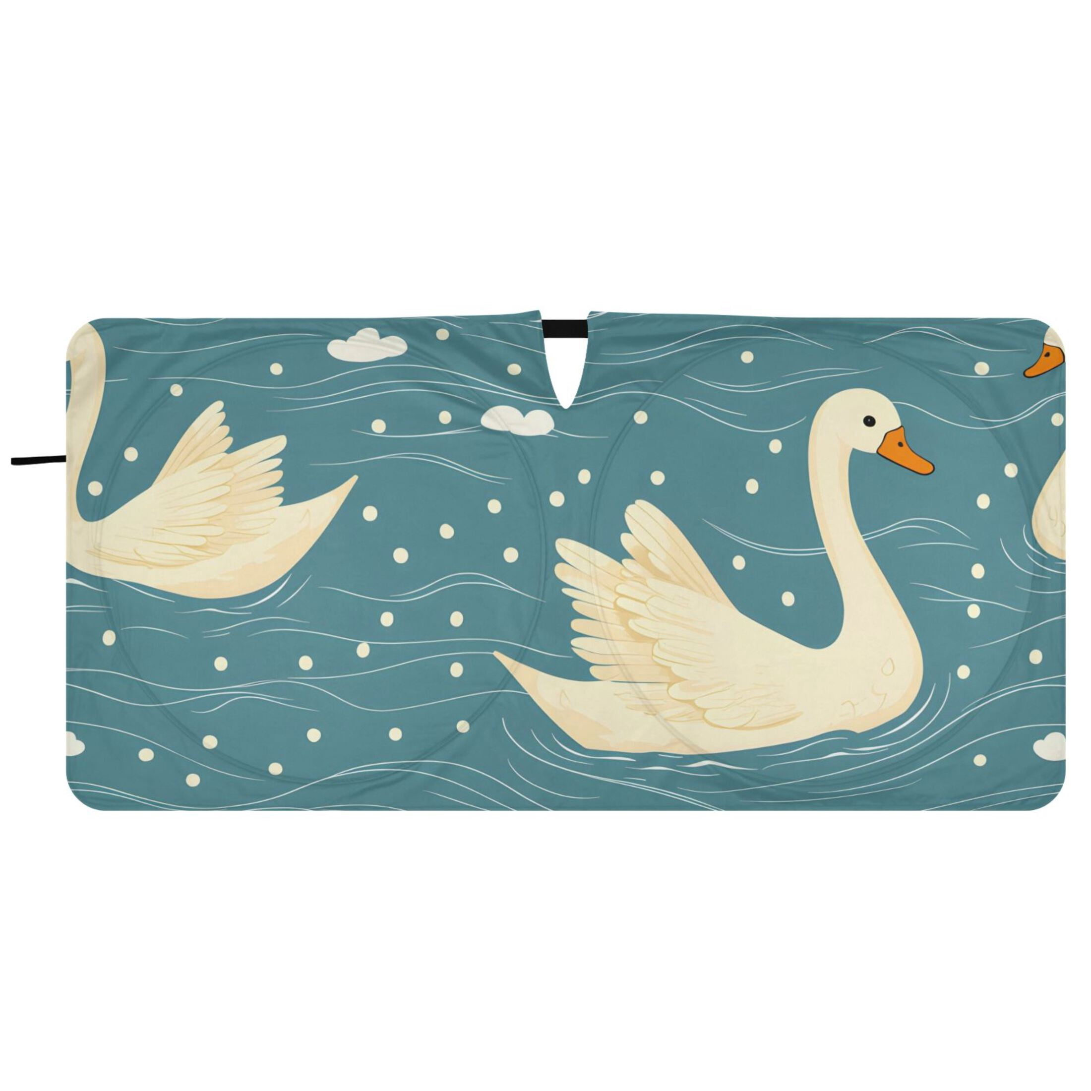 BZSMCE Swan Lake Pattern Shade Foldable UV Protection for Car SUV Truck ...