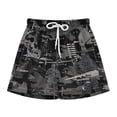 BZSMCE Swim Shorts Abstract Black White Gun Camouflage Pattern For ...