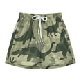 BZSMCE Swim Shorts Abstract Dinosaur Camouflage Pattern For Quick-Dry ...