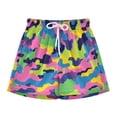 BZSMCE Swim Shorts Colorful Camouflage Pattern For Quick-Dry Shorts ...