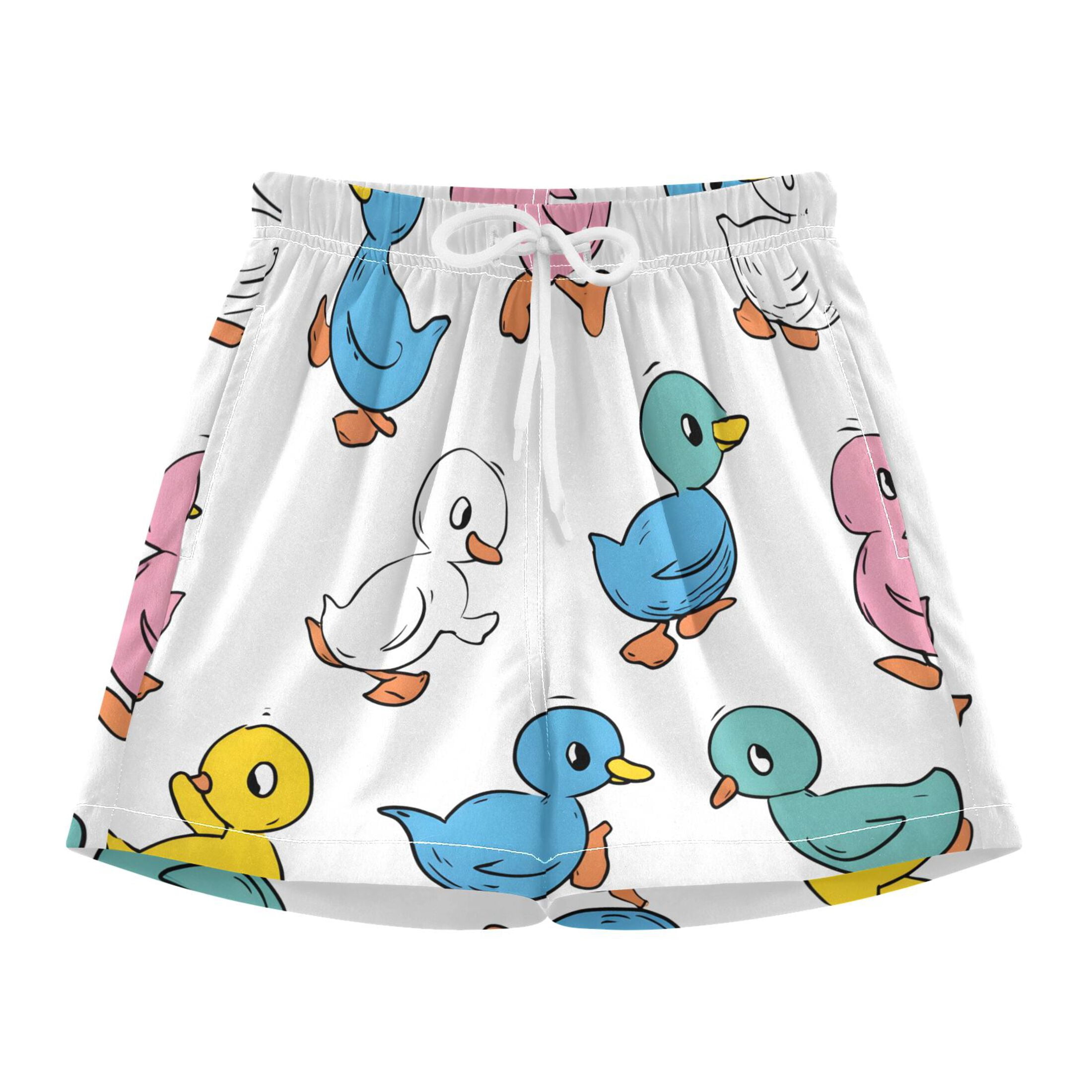 BZSMCE Swim Shorts Cute Colorful Dark Pattern For Quick-Dry Shorts With ...