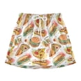 BZSMCE Swim Shorts Cute Pizza Hamburger Pattern For Quick-Dry Shorts ...