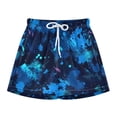 BZSMCE Swim Shorts Dark Blue Splash Camouflage Pattern For Quick-Dry ...