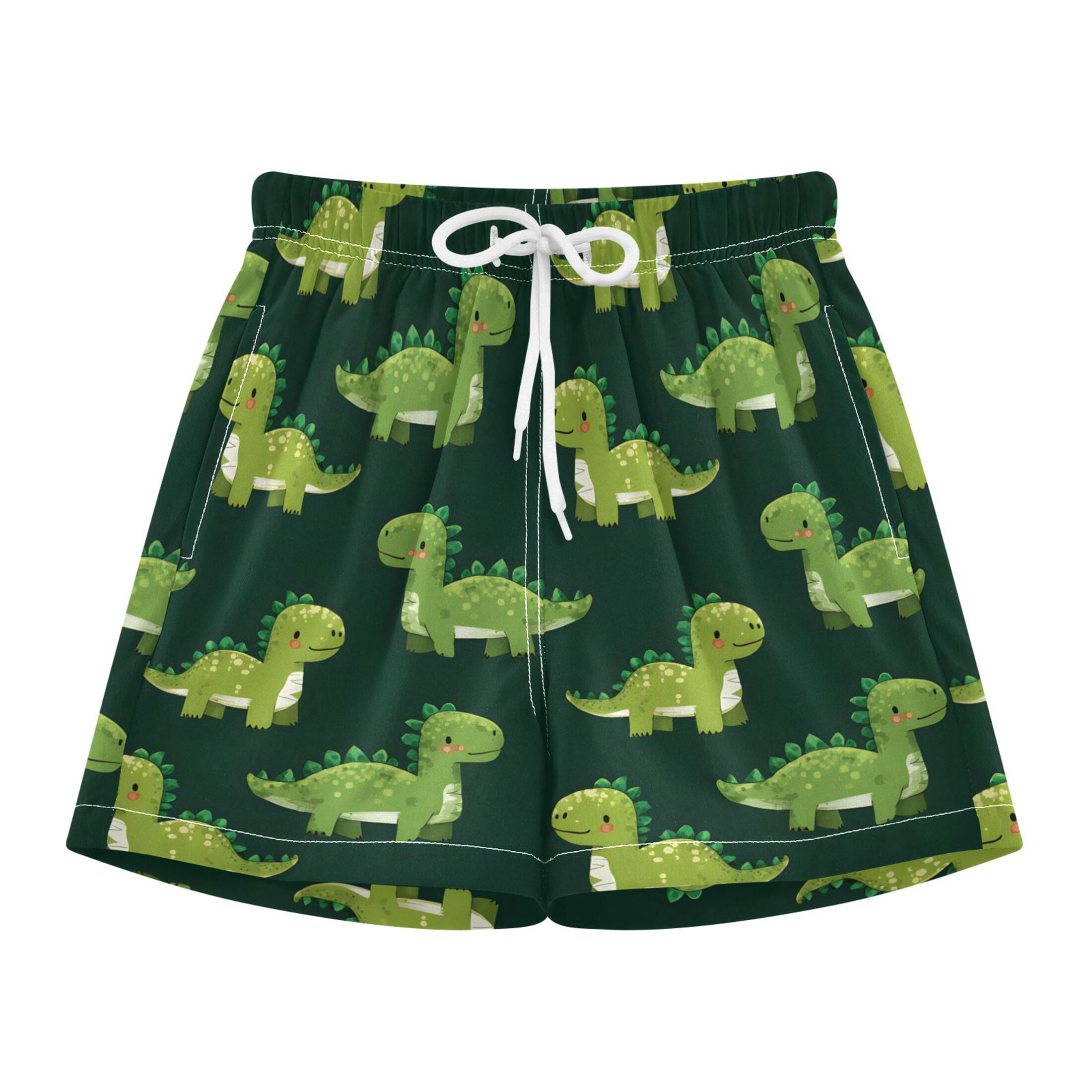 BZSMCE Swim Shorts Dinosaurs with Nelly Bro Writ Pattern For Quick-Dry ...