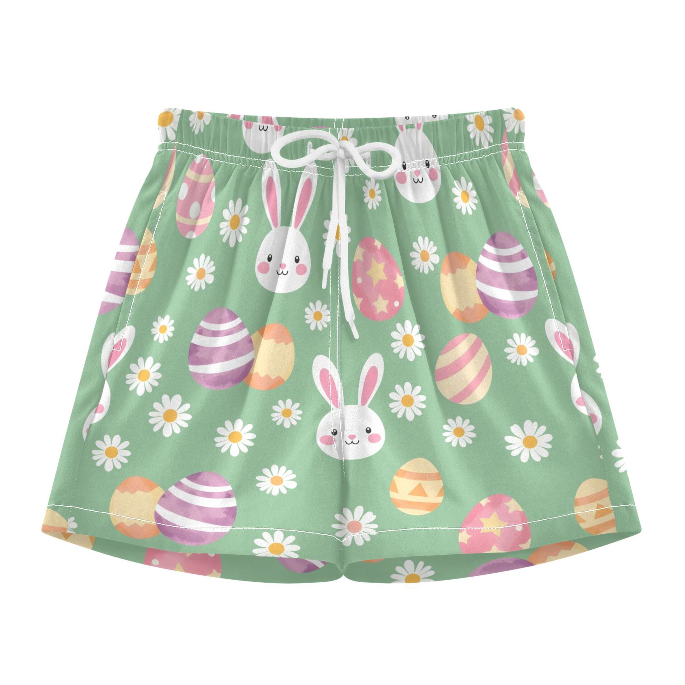 BZSMCE Swim Shorts Egg Rabbit For Quick-Dry Shorts With Anti-Chafe ...