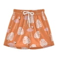 BZSMCE Swim Shorts Flamingos Leaves Pattern For Quick-Dry Shorts With ...