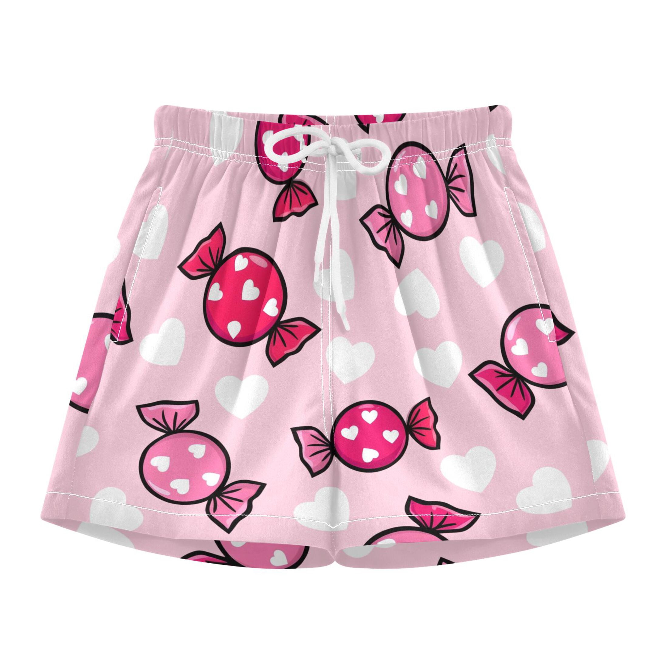 BZSMCE Swim Shorts Heart Shaped Candy For Quick-Dry Shorts With Anti ...