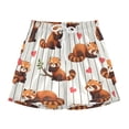 BZSMCE Swim Shorts Little Panda Heart Pattern For Quick-Dry Shorts With ...