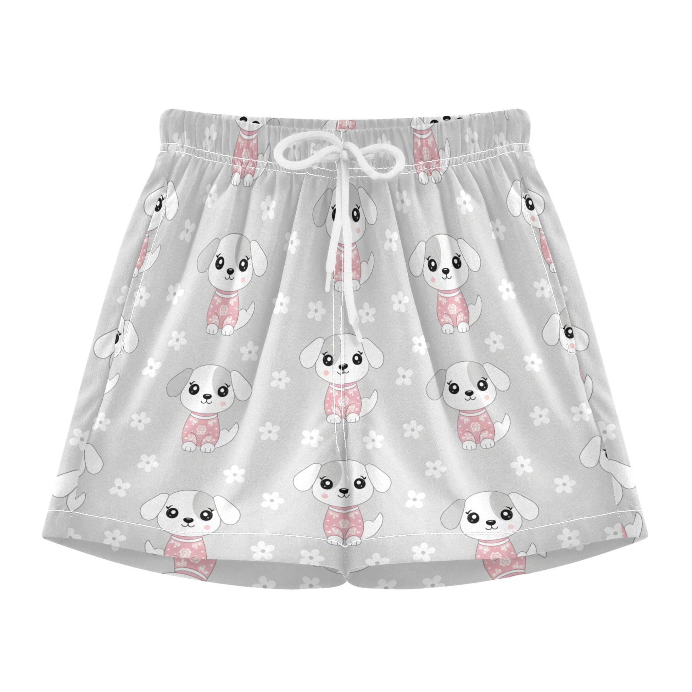 BZSMCE Swim Shorts Little Puppy Pattern For Quick-Dry Shorts With Anti ...