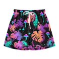BZSMCE Swim Shorts Palm Leaf Monstera Pattern For Quick-Dry Shorts With ...