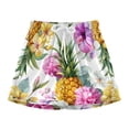 BZSMCE Swim Shorts Pineapple Flower Pattern For Quick-Dry Shorts With ...