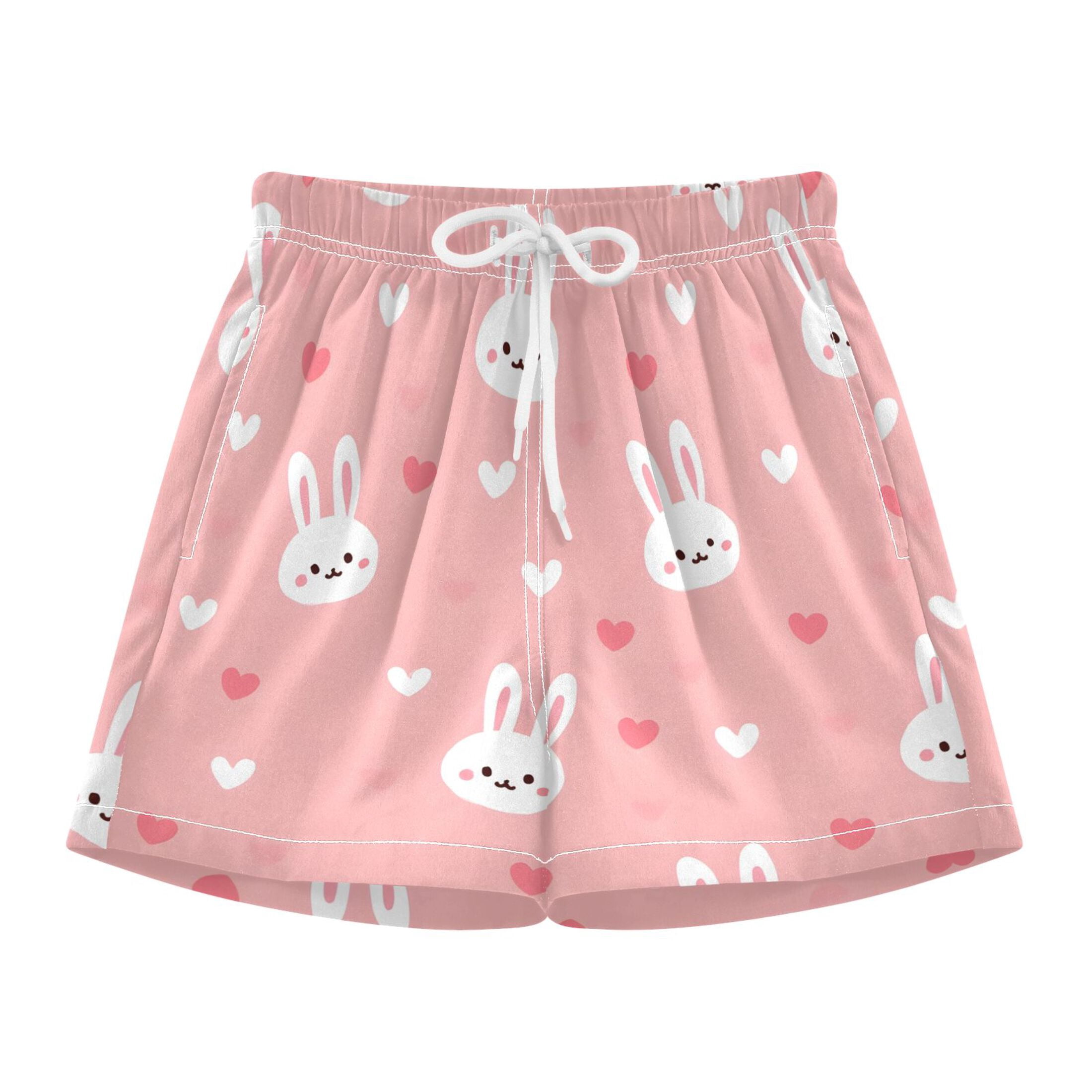 BZSMCE Swim Shorts Rabbit Head Pattern For Quick-Dry Shorts With Anti ...