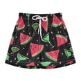 BZSMCE Swim Shorts Red Watermelon Green Cup Pattern For Quick-Dry ...