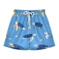 BZSMCE Swim Shorts Sea Turtle Pattern For Quick-Dry Shorts With Anti ...