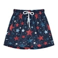 BZSMCE Swim Shorts Stars on Dark Background Pattern For Quick-Dry ...