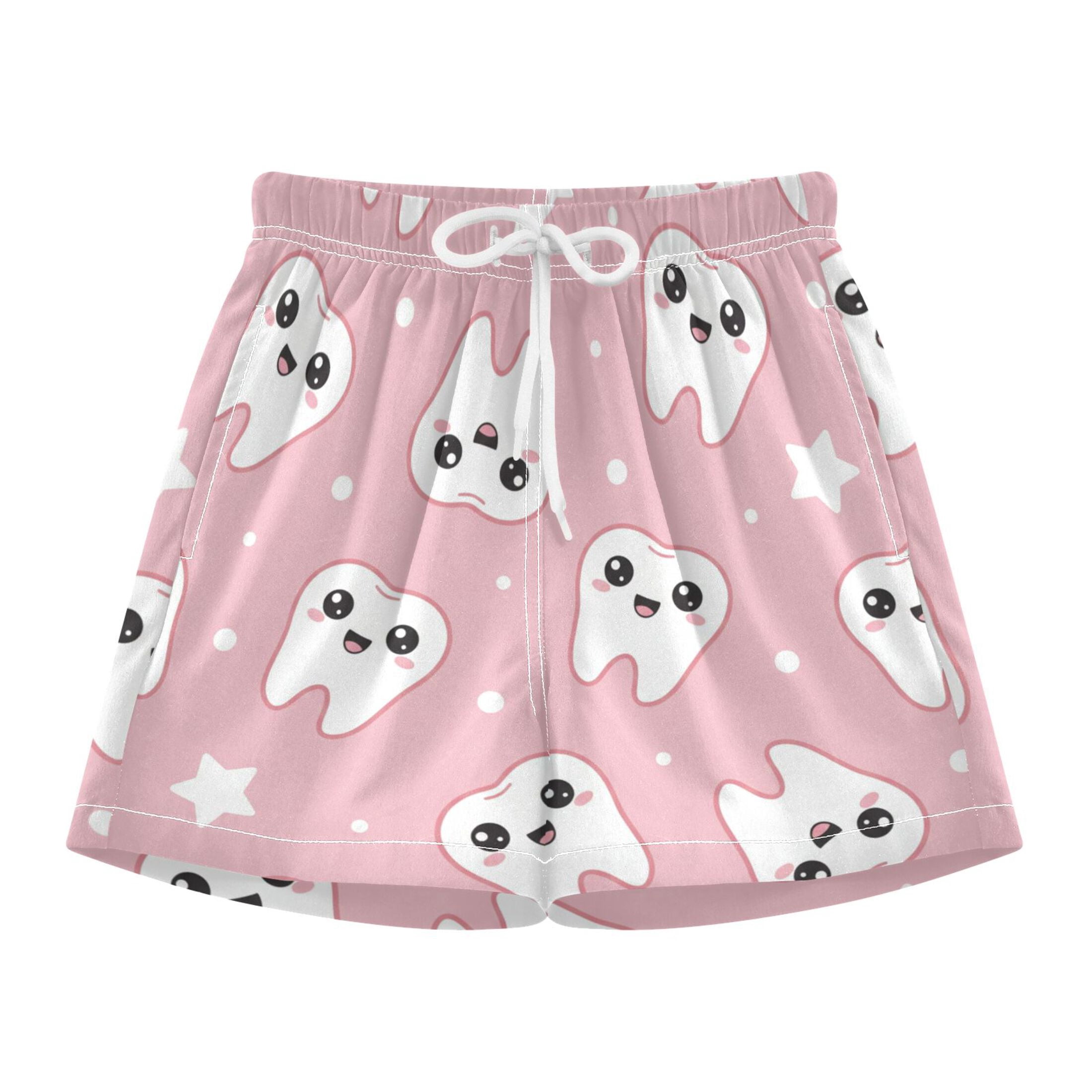 BZSMCE Swim Shorts Teeth Glitter Stars For Quick-Dry Shorts With Anti ...