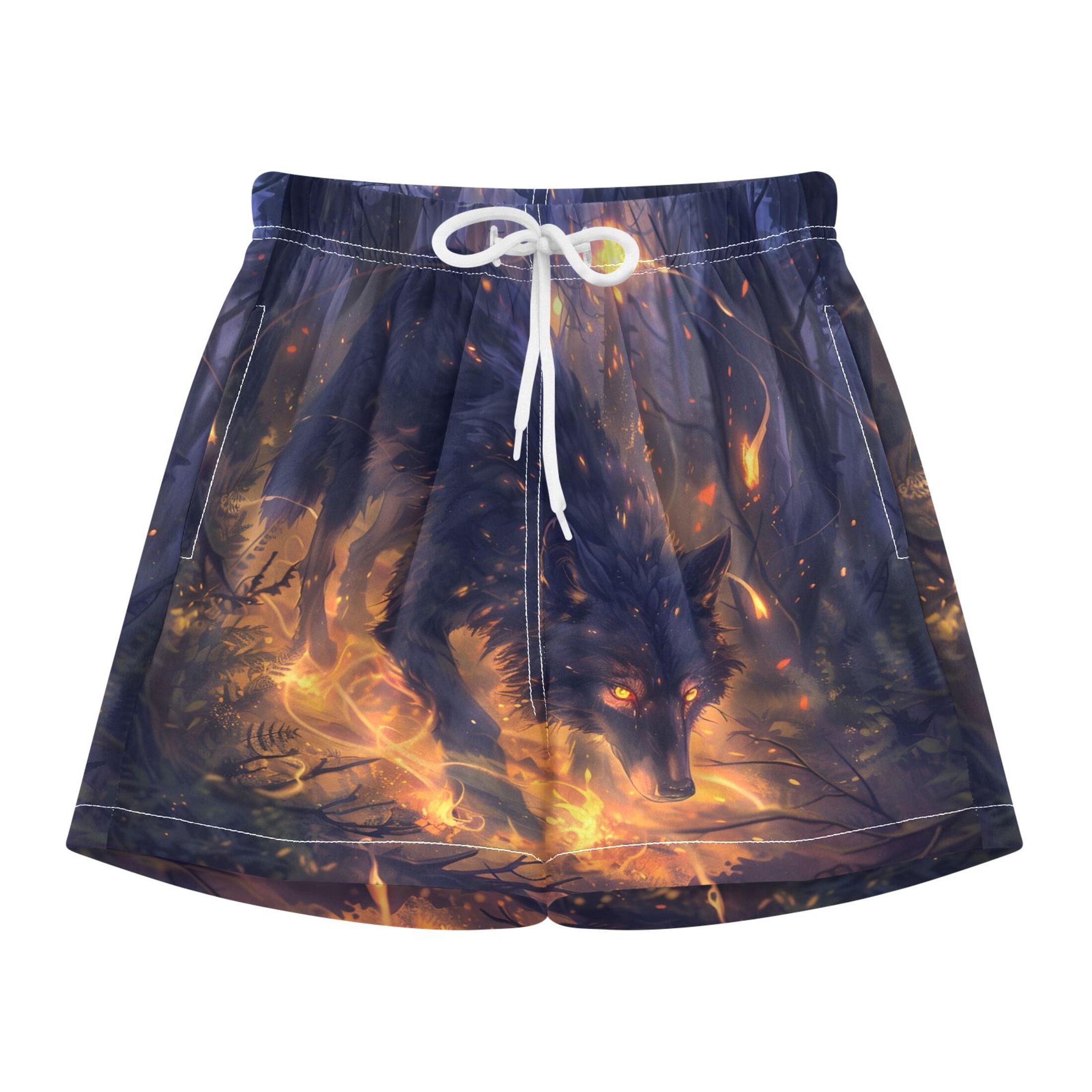 BZSMCE Swim Shorts Timberwolves Black For Quick-Dry Shorts With Anti ...