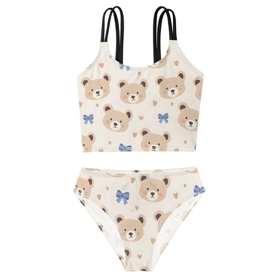 BZSMCE Swimsuit 2-Piece Tank Swimming Wear Quick Dry Bathing Suit-Bear ...
