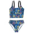 BZSMCE Swimsuit 2-Piece Tank Swimming Wear Quick Dry Bathing Suit-Blue ...