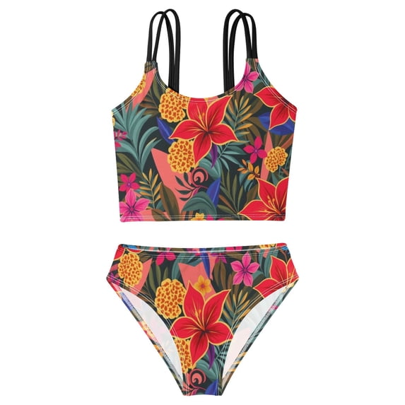 BZSMCE Swimsuit 2-Piece Tank Swimming Wear Quick Dry Bathing Suit-Bold ...