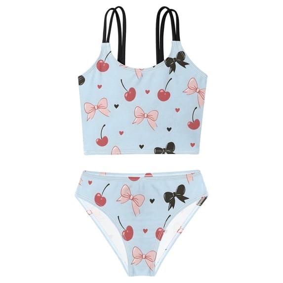 BZSMCE Swimsuit 2-Piece Tank Swimming Wear Quick Dry Bathing Suit-Bow ...