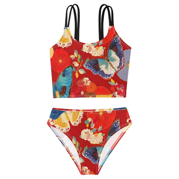 BZSMCE Swimsuit 2-Piece Tank Swimming Wear Quick Dry Bathing Suit ...