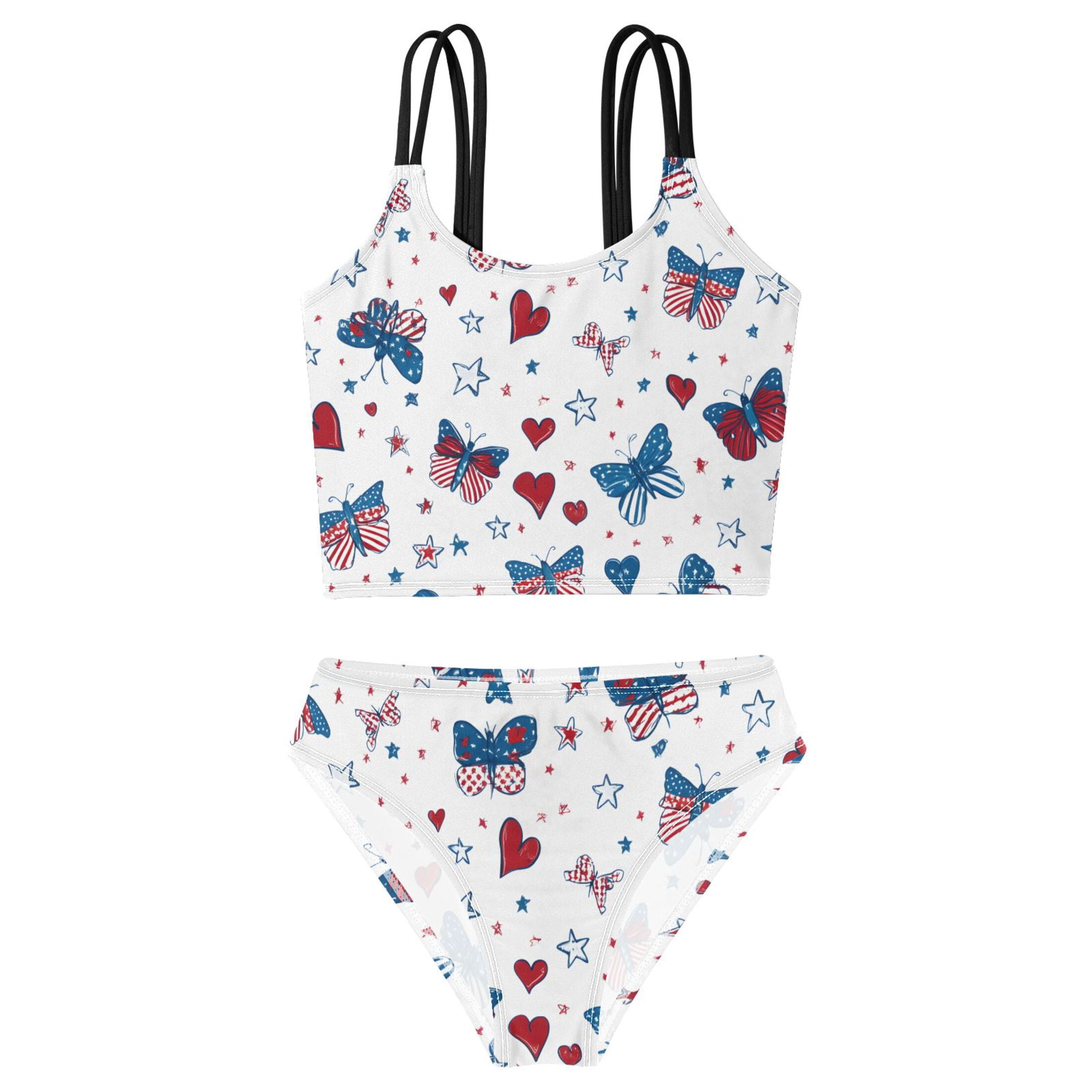 BZSMCE Swimsuit 2-Piece Tank Swimming Wear Quick Dry Bathing Suit ...