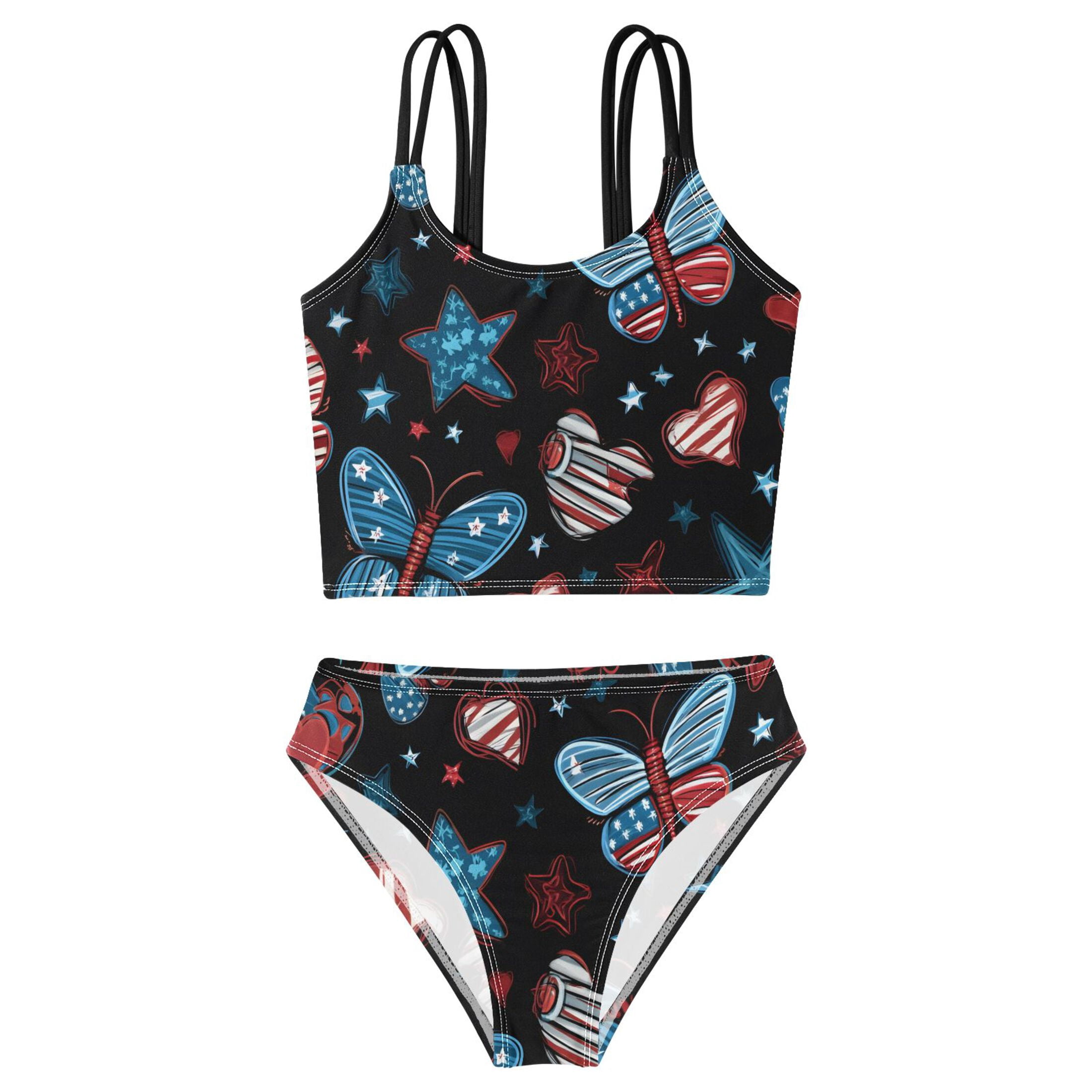 BZSMCE Swimsuit 2-Piece Tank Swimming Wear Quick Dry Bathing Suit ...
