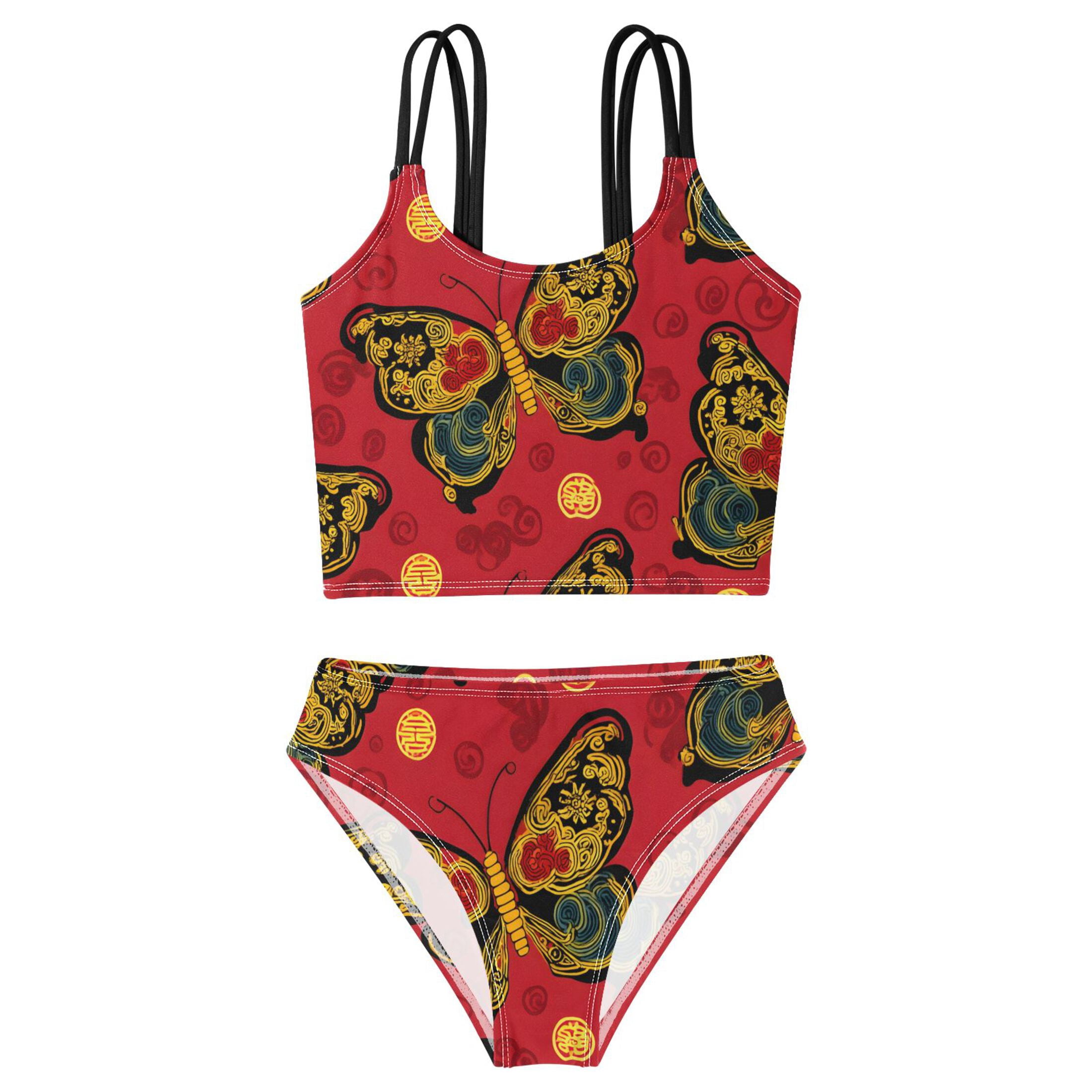 BZSMCE Swimsuit 2-Piece Tank Swimming Wear Quick Dry Bathing Suit ...
