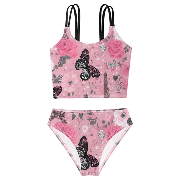 BZSMCE Swimsuit 2-Piece Tank Swimming Wear Quick Dry Bathing Suit ...