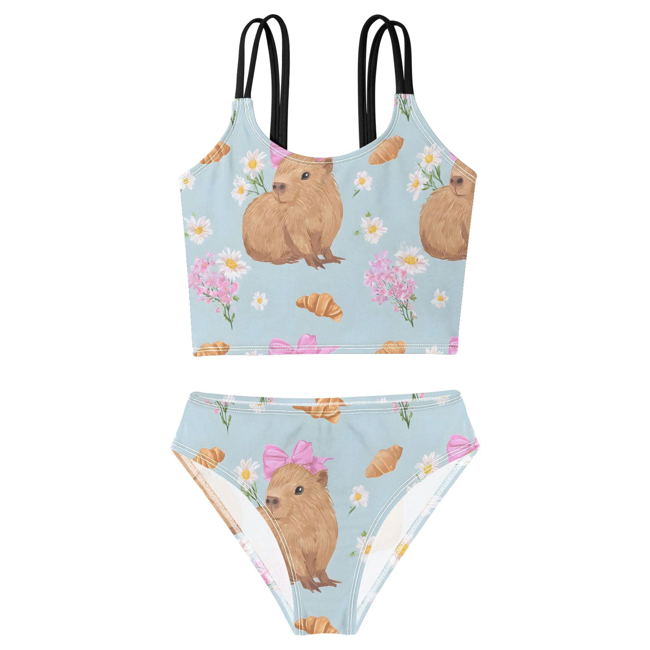 BZSMCE Swimsuit 2-Piece Tank Swimming Wear Quick Dry Bathing Suit ...