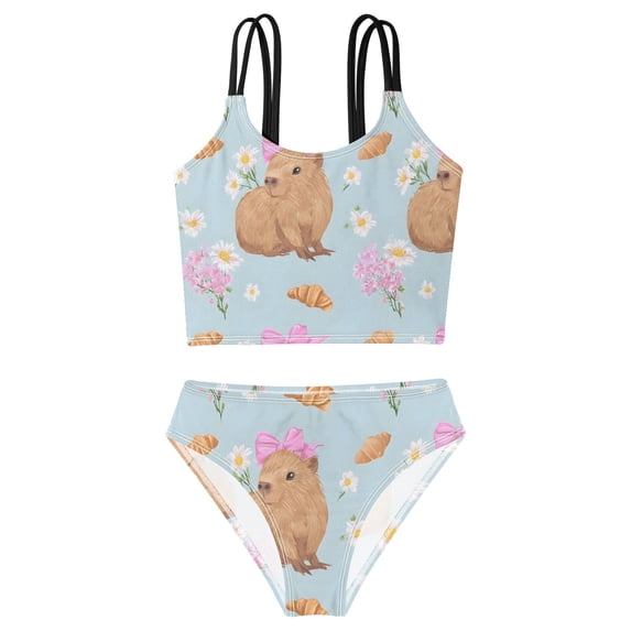 BZSMCE Swimsuit 2-Piece Tank Swimming Wear Quick Dry Bathing Suit ...