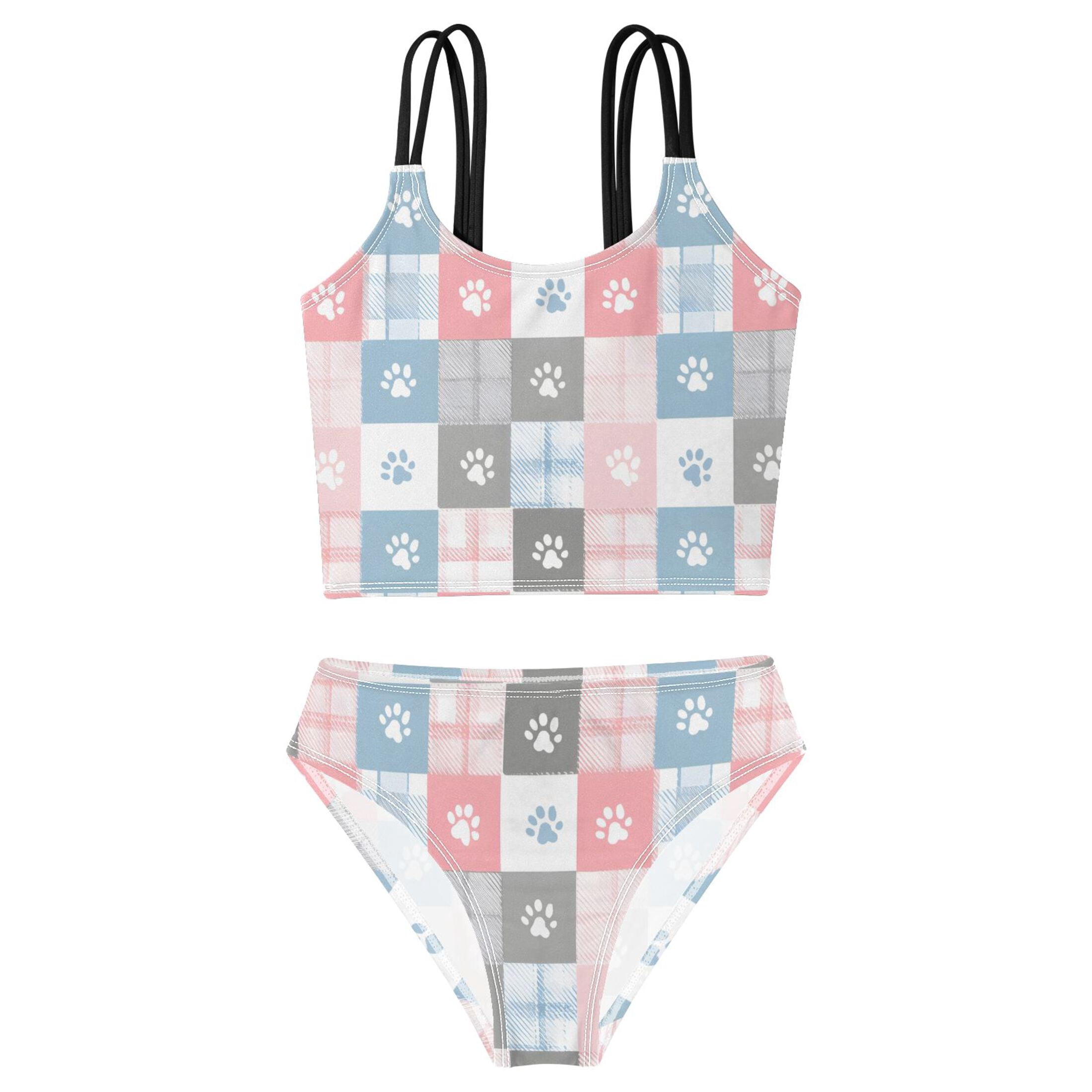 BZSMCE Swimsuit 2-Piece Tank Swimming Wear Quick Dry Bathing Suit ...